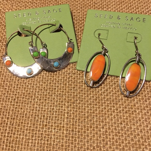 Seed & Sage | Jewelry | Seed Sage Sterling Silver Gemstone Earrings ...